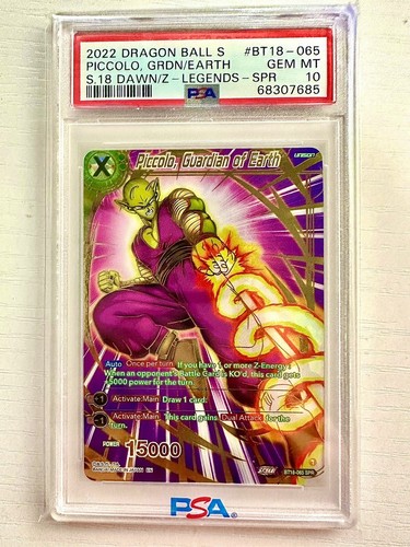 2022 Dragon Ball Super Piccolo, Guardian of Earth BT18-065 SPR PSA 10 ...