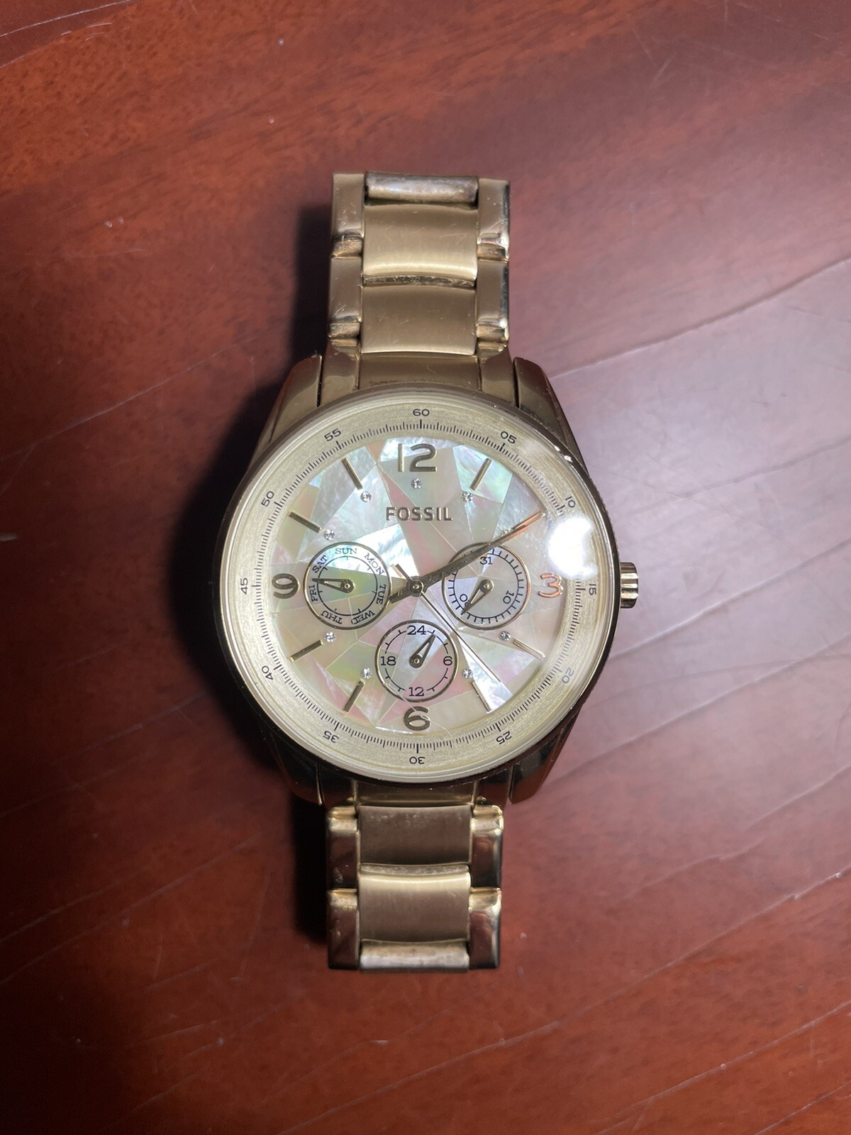 Men’s Gold Fossil Watch - Gem