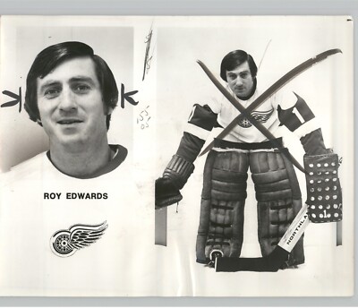 DETROIT Red Wings HOCKEY Player ROY EDWARDS Vintage 1973 Press Photo | eBay