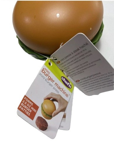 Chef'n Vibe Mini 2.5 oz Burger Patty Maker Hamburger Slider Press ...