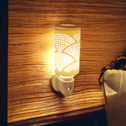 Electric Oil Burner Night light Shells Pattern Plugin nightlights with ...