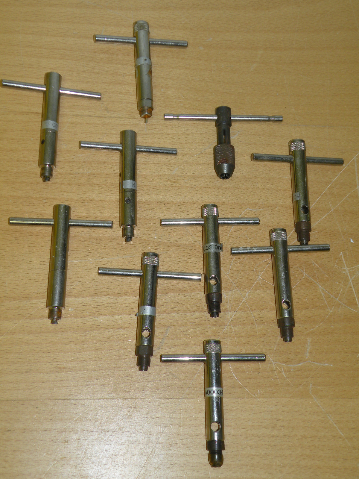 (10) Threaded T-Handle Manual Drill / Insert Tools A0003-D0-1 | eBay