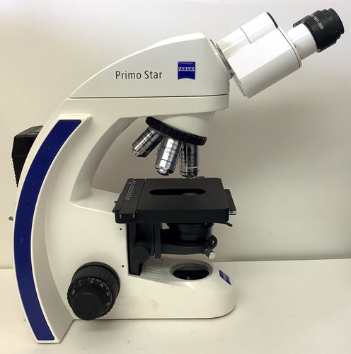 Zeiss Primo Star Binocular Microscope w/ 4X / 10X / 40X / 100X ...