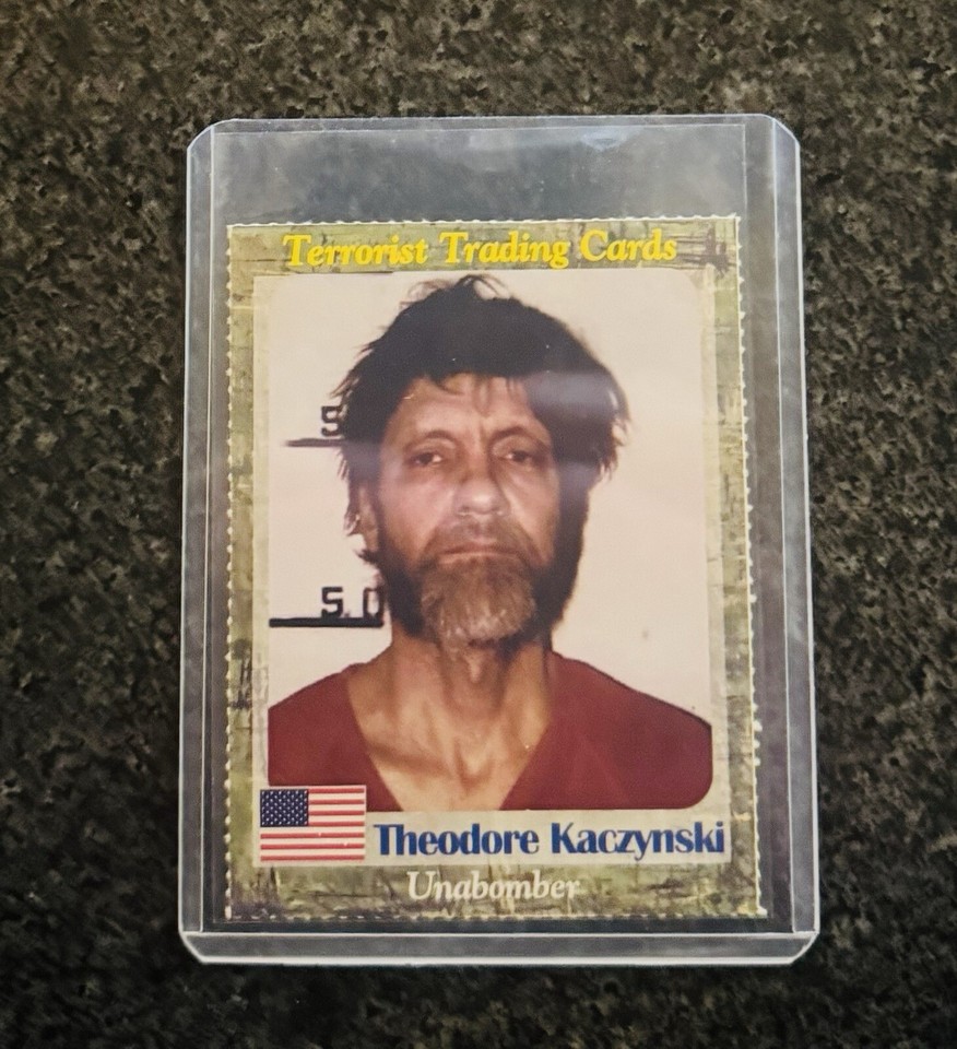 Theodore John Kaczynski Trading Card Unabomber Manifesto Rare! | eBay
