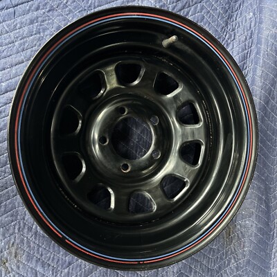 15x7" Cragar Black Steel D Window Series 342 Wheel 5x4.5" BC | 3427712 ...