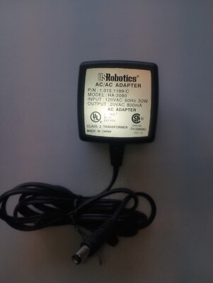 US Robotics External Fax/Modem 20V 800mA AC Adapter Model HA-2080 PN1 ...