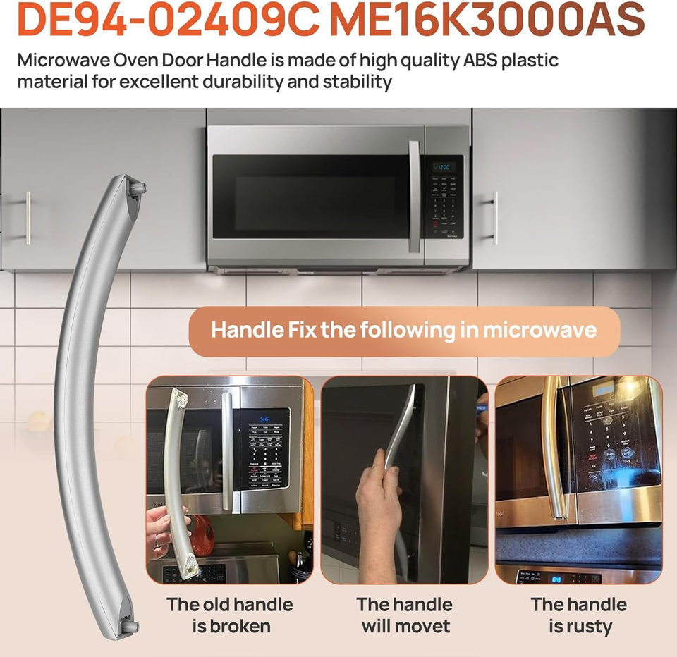 Samsung Microwave Door Handle Replacement - 12-1/8" for Models DE94 ...