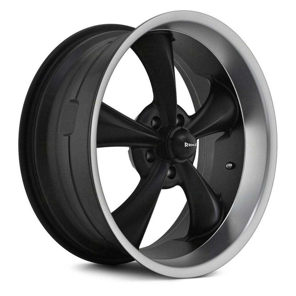 Ridler 695 Wheel 18x9.5 (6, 5x127, 83.82) Black Single Rim 729419046996 ...