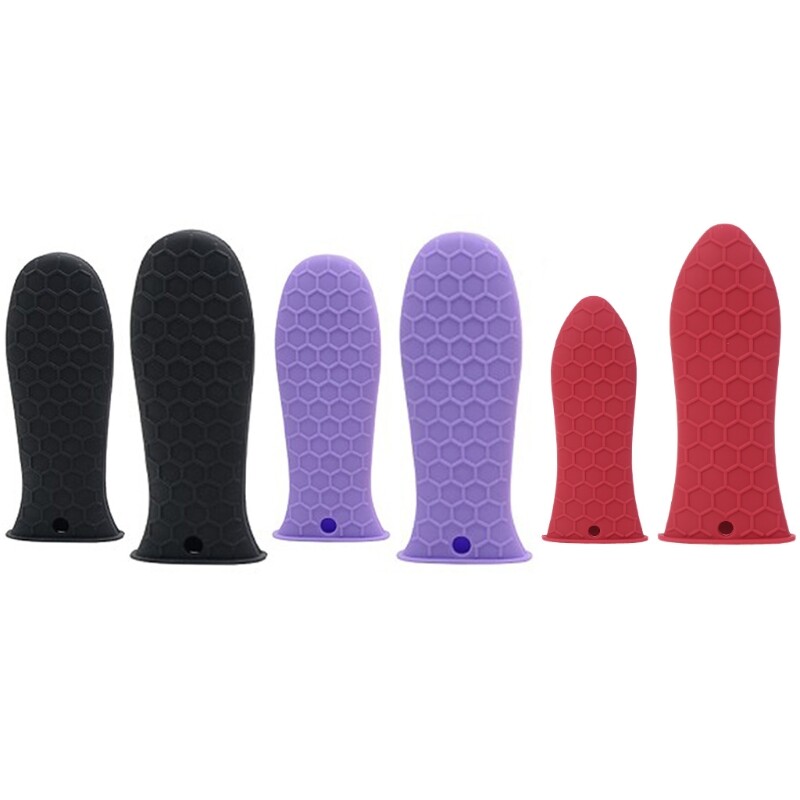 Silicone Hot Handle Holder Sleeve Non-Slip Heat Resistant Frying Pans ...