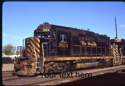 hh426 Orig. Slide DRGW 3024 GP30 at Denver, CO 8-30-90 | eBay