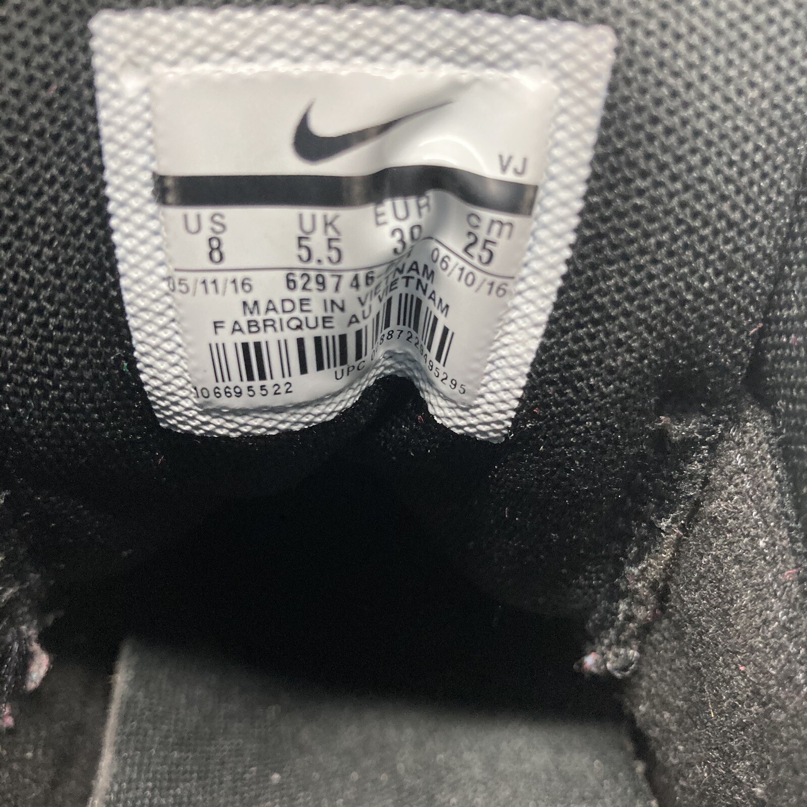 Nike Force Dunk Sky Hi Hidden Wedge Heel Sneakers 629746-100 Women Size ...