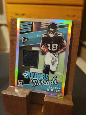 2019 Donruss Optic - Donruss Threads DT4 Calvin Ridley (MEM) Player ...