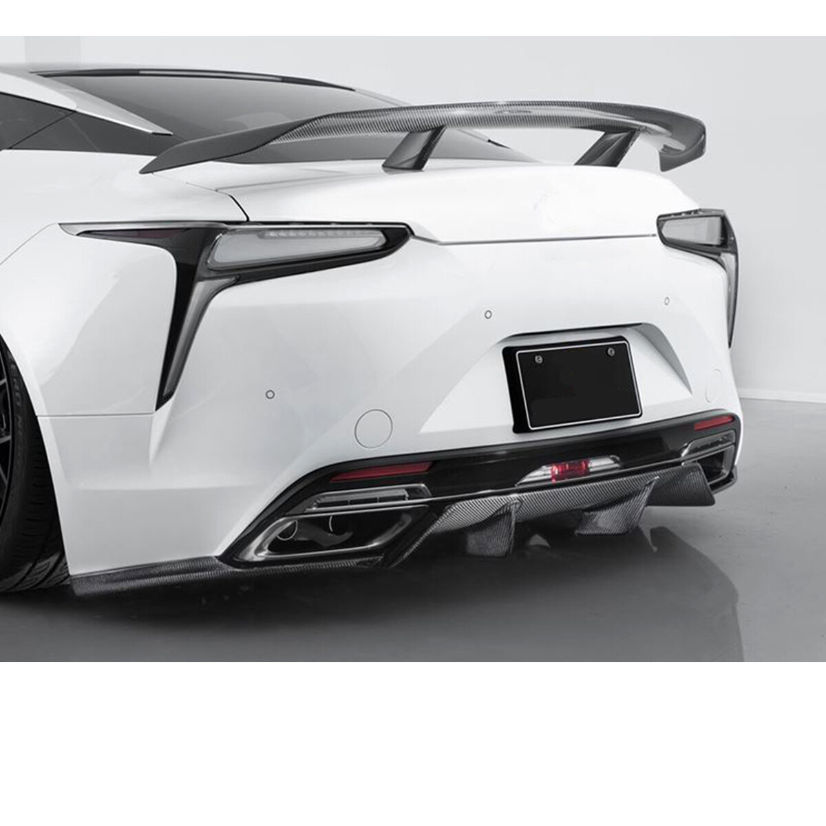 For 2017-2023 Lexus LC500 LC500H Carbon fiber Rear 3PCS Diffuser ...
