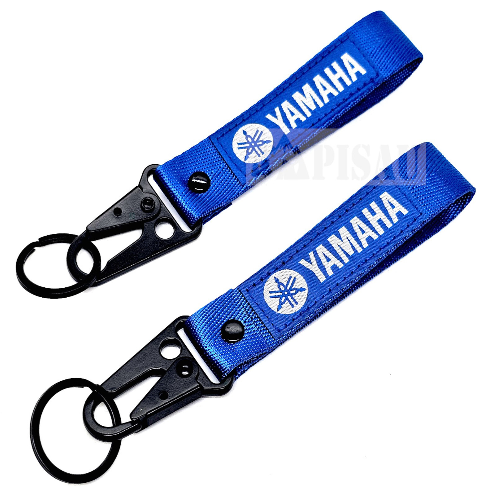 YAMAHA BLUE MotoGP keyring Motorcycle Bike keychain w/ wrist strap Car ...