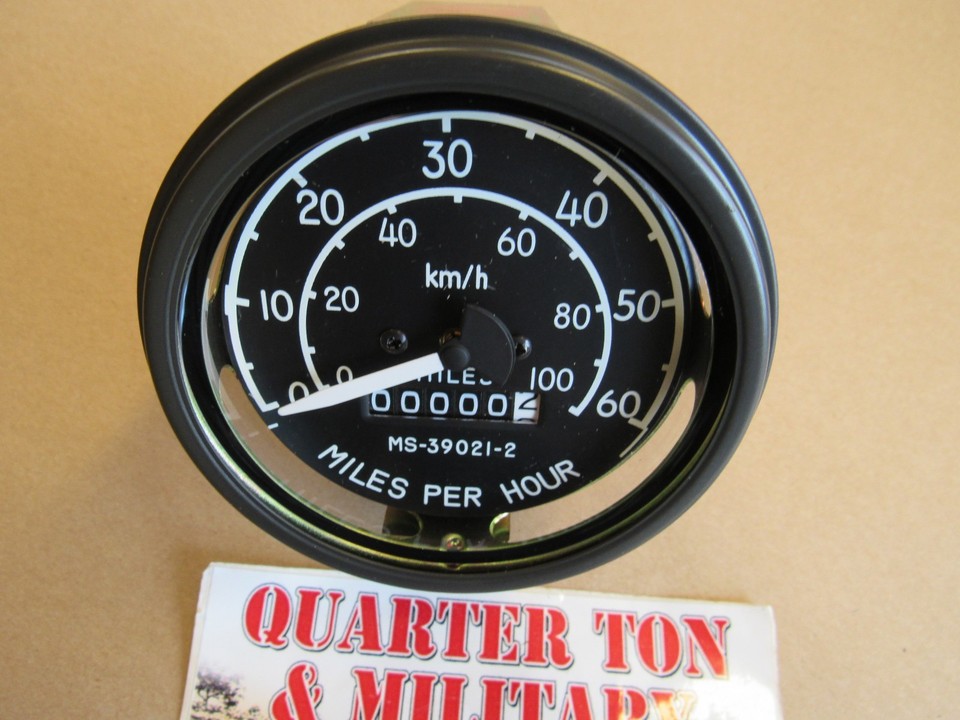 Speedometer Military Over seas style Fits Willys jeep M38 M38A1 M170 ...