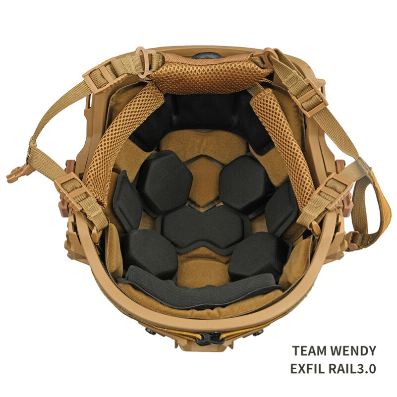 Tactical Aramid Fiber Wendi Bulletproof Helmet Ballistic IIIA Class ...