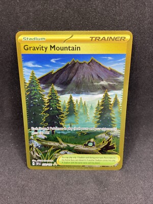 Gravity Mountain 250/191 Secret Gold Full Art Rare Pokemon Surging ...