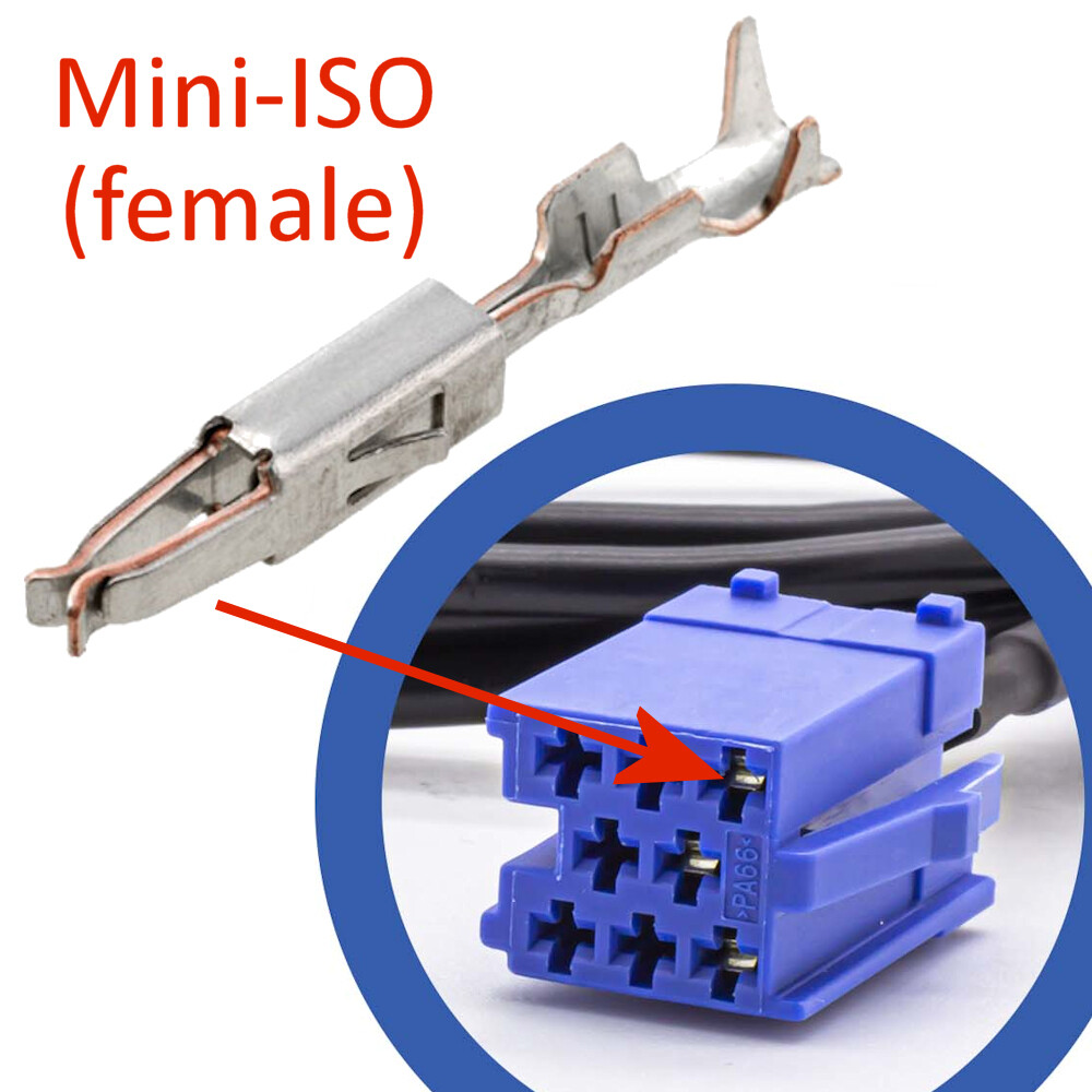 10x Mini ISO Contacts Female Pins Connector Socket Pin Adapter Micro ...