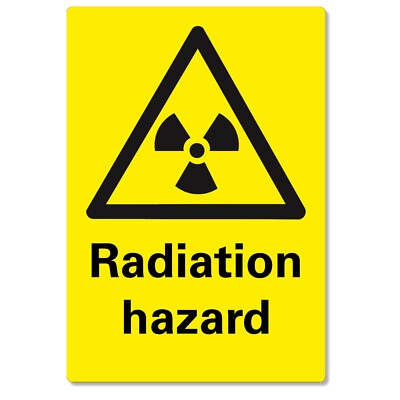 METAL SIGN Radiation Hazard Heath and Safety Signage | eBay UK