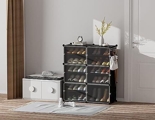 HOMIDEC Shoe Rack Organizer, 6 Tier Storage Cabinet 24 Pair Black 2 by ...