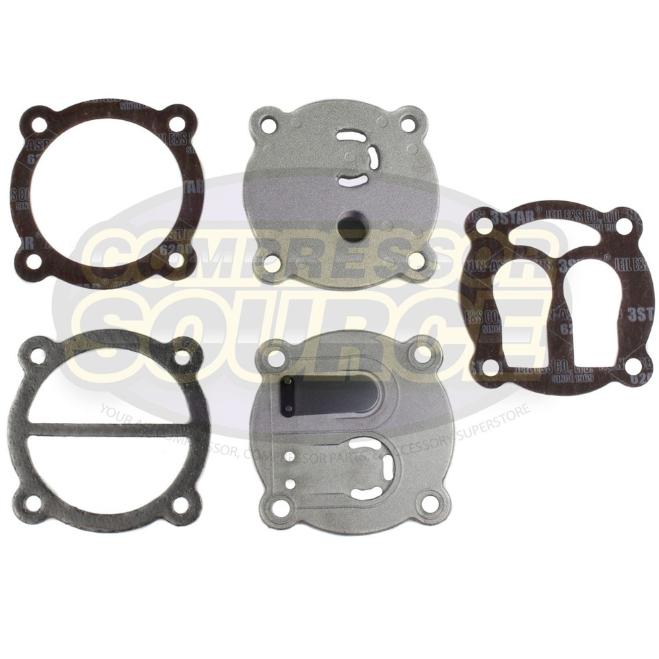 Puma Air Compressor Head Reed Valve Plate Assembly With Gaskets Inlet ...