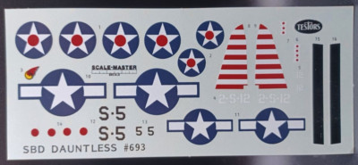 Testors | No. 693 | 1:72 SBD Dauntless Decals | eBay