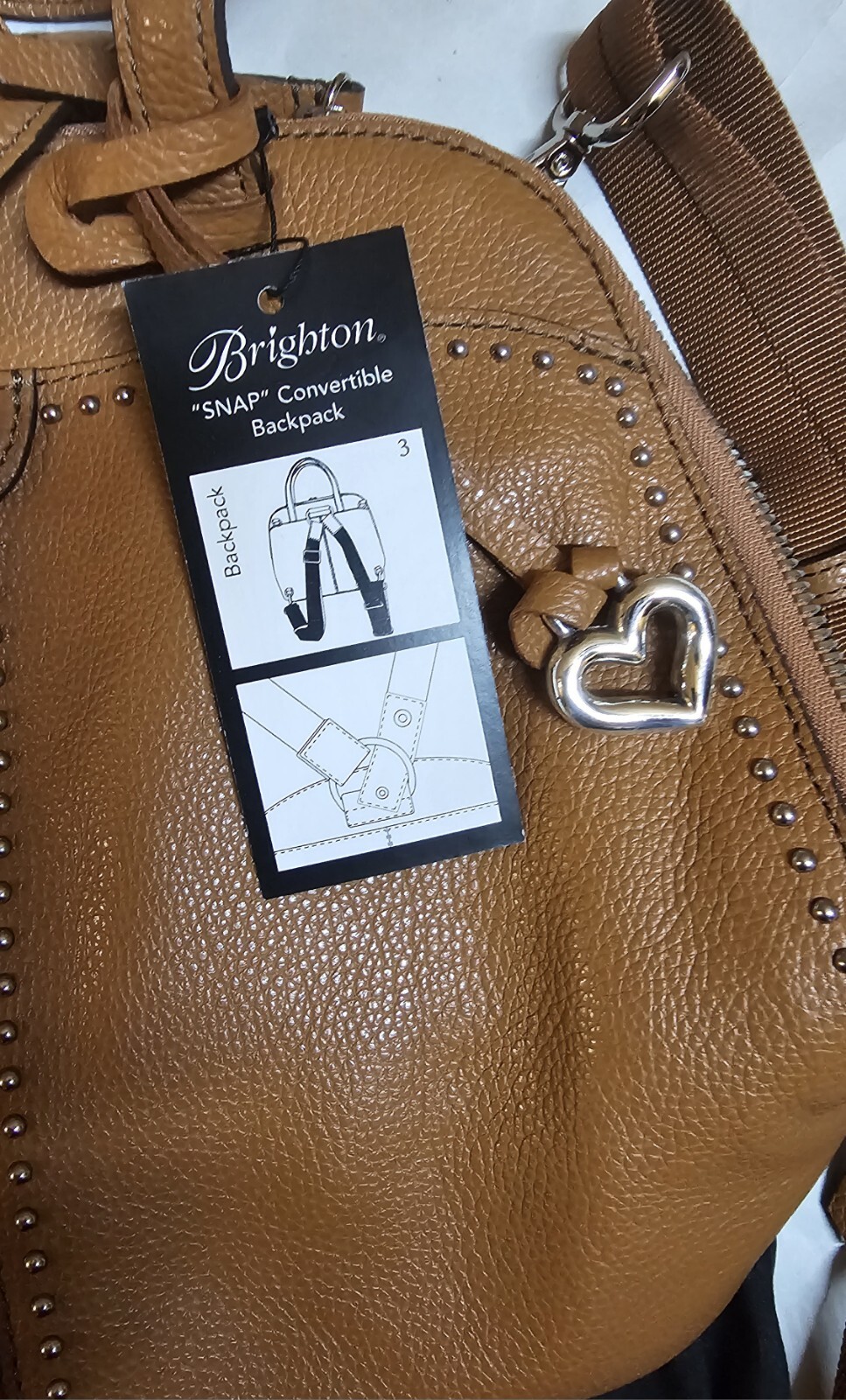 BRIGHTON SNAP CONVERTIBLE BACKPACK CROSSBODY HANDBAG NWT | eBay