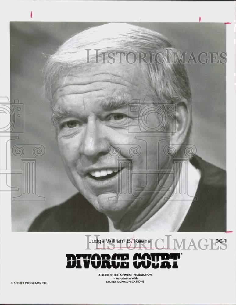Press Photo Judge William B. Keene, Star of "Divorce Court" - hpp16999 ...
