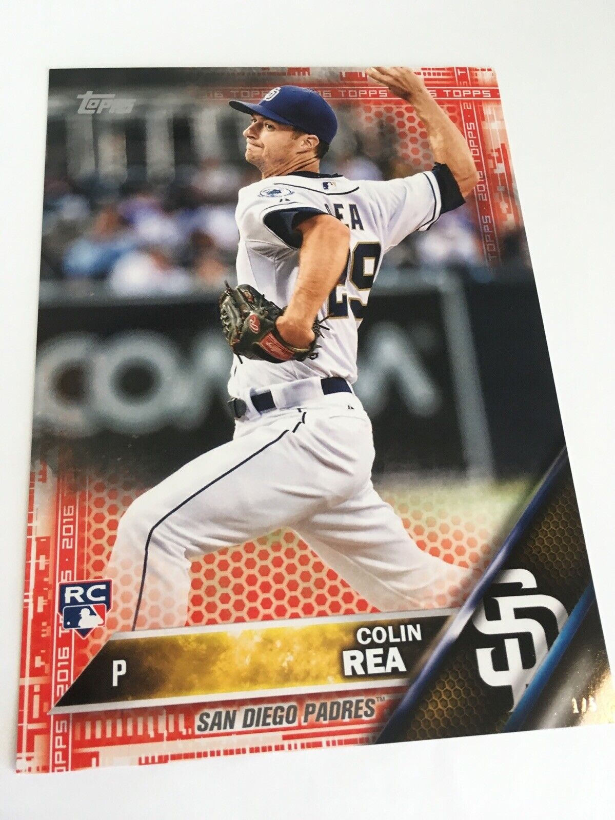 2016 Topps Jumbo 5x7 Red Parallel Colin Rea Padres Rookie RC 141 #’d 4/ ...