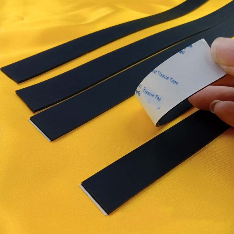 Punch Cut Tape Sticky Rubber Strip 300mm Long 0.5mm~4mm Thick Non-slip ...