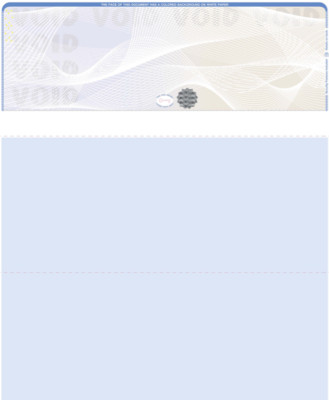 Blank Check Stock Paper High-Security with Hologram - Prismatic Laser ...