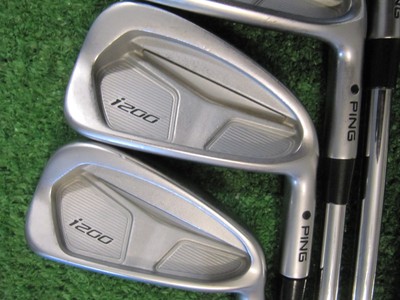 PING i200 BLACK DOT IRONS 4-PW, PING AWT 2.0 REGULAR FLEX STEEL SHAFTS ...
