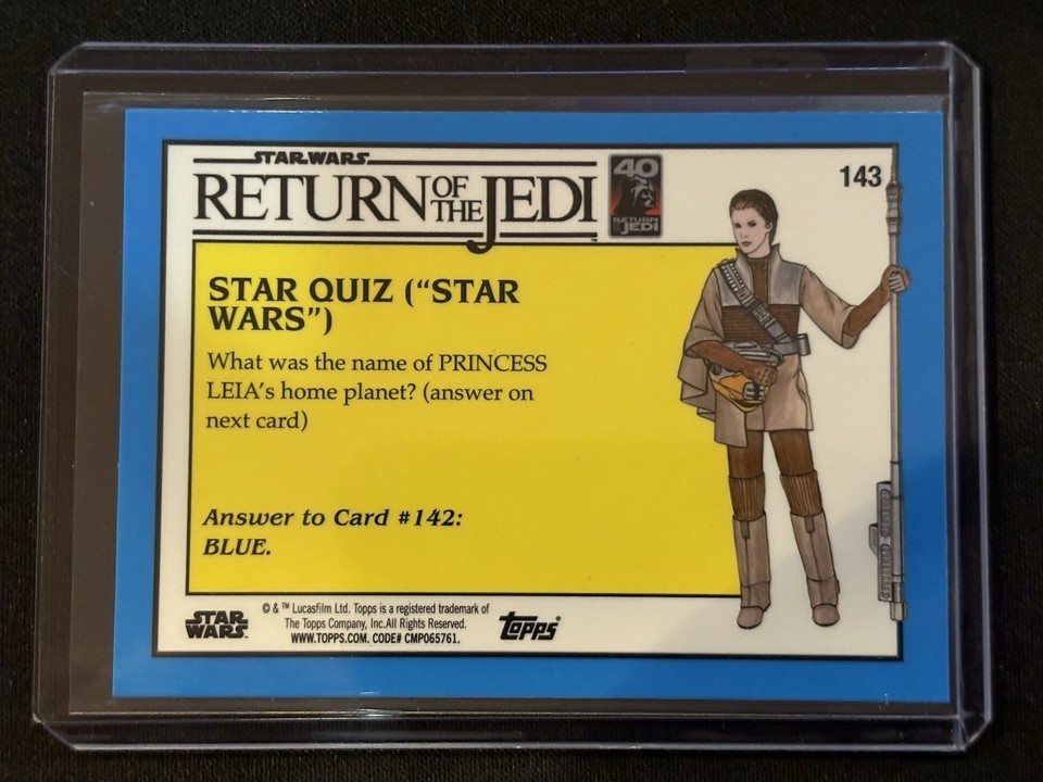 2023 Topps Chrome Sapphire Star Wars A Close Call #143 (Luke) | eBay