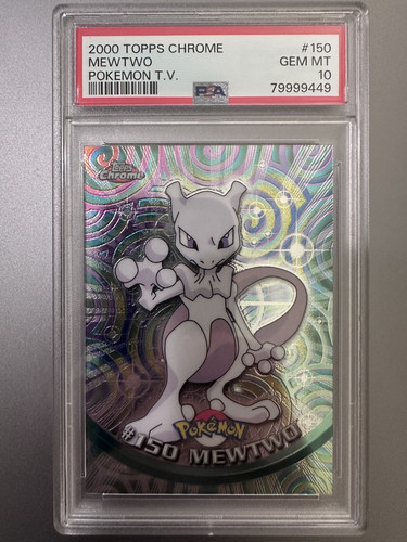 2000 Topps Pokémon Chrome Mewtwo Pokémon TV Card #150 PSA GEM-MT 10 | eBay