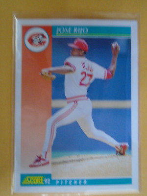 JOSE RIJO CINCINNATI REDS 1992 SCORE BASEBALL CARD #232 | eBay