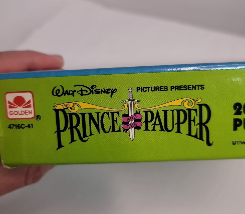 Vintage Golden 200 Piece Puzzle Walt Disney Mickey Mouse Prince ...