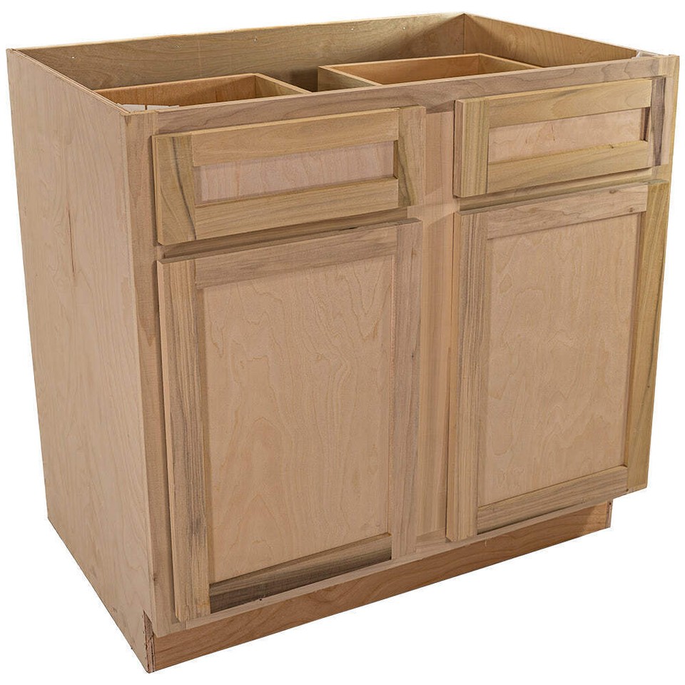 Kitchen Base Cabinet | Unfinished Poplar | Shaker Style | 33" | eBay