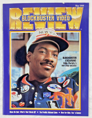 May 1989 Blockbuster Video Magazine ~ Eddie Murphy w/ Dundee on back | eBay