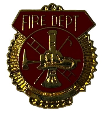 Wholesale Lot of 50 Fire Dept Badge Motorcycle Hat Cap Lapel Pin PO-301 ...