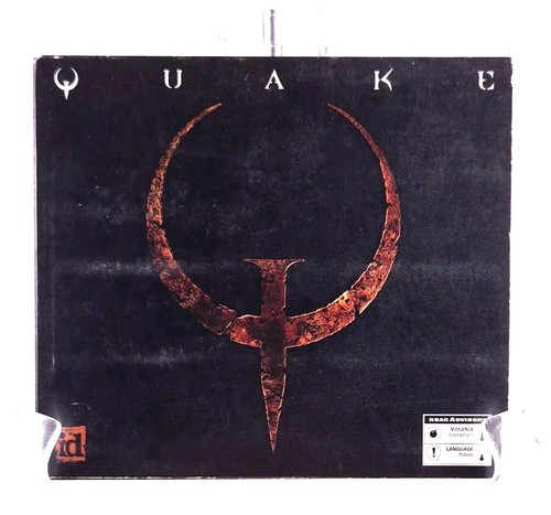 Quake (PC, Windows) -- Original 1996 Id Software Foldout Case w/ Manual ...