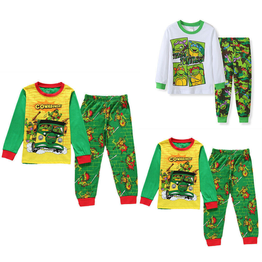Teenages Mutant Ninja Turtles Kids Pajamas Pjs Set Nightwear Pyjamas ...