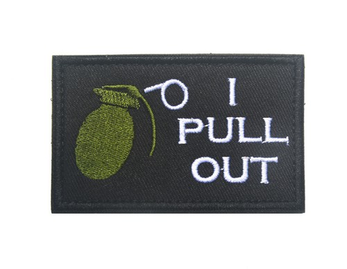 I PULL OUT TACTICAL MILITRAY Badge 3D USA Army Embroidered Hook Patch ...