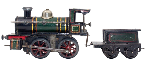 Early 1900s Carette 0-gauge Clockwork Locomotive - Tin Train - Germany ...