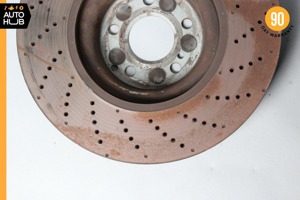 Mercedes W204 C63 AMG E550 Front Left & Right Drilled Disc Brake Rotors ...