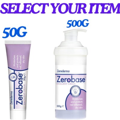Zeroderma Zerobase Emollient Cream Softens Moisturises And Protects Dry Skin | eBay UK