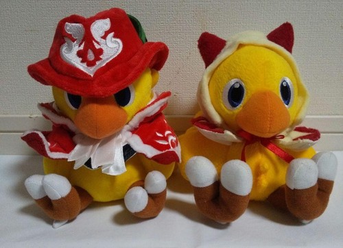 Rare Chocobo Red Mage and White Mage Plush Toy Set | eBay