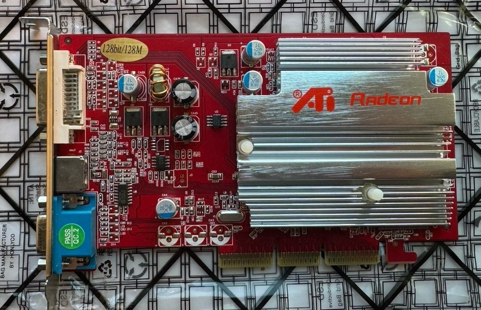 ATI Radeon 9200 128MB AGP Video Graphics Card DVI VGA S-Video Unbranded ...