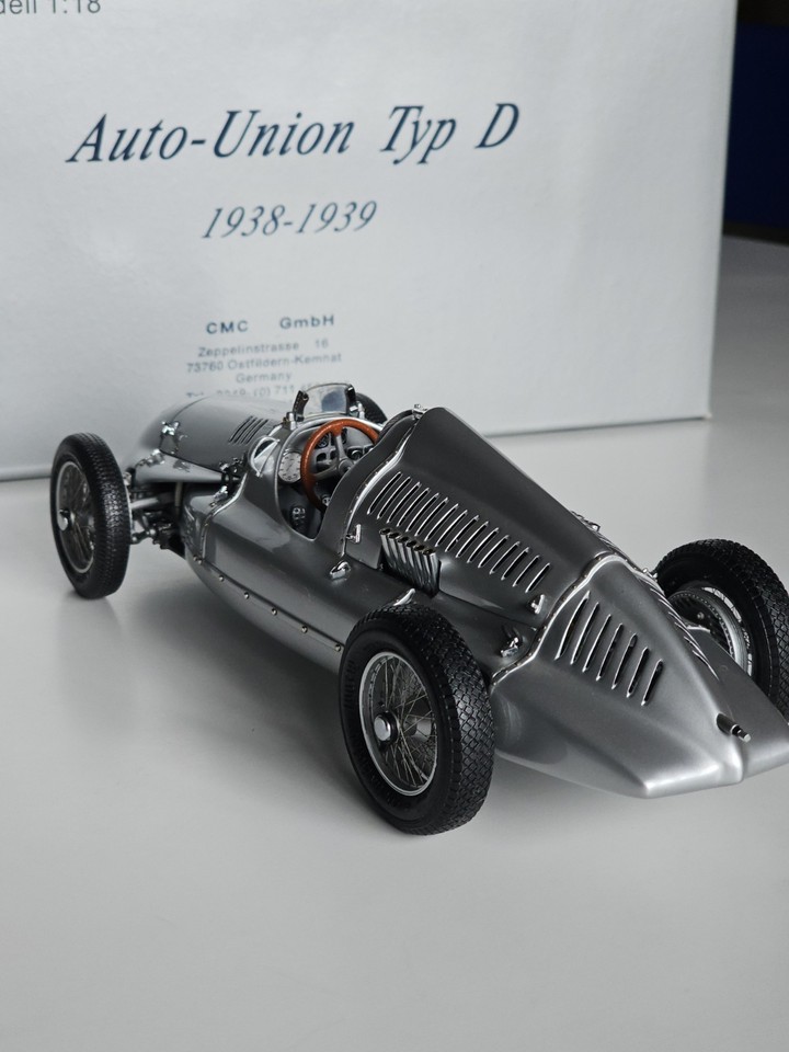 CMC 1/18 - Auto Union Type D 1938/39 - M-027 | eBay