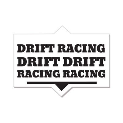 Drift Racing Drift Drift Racing car bumper sticker decal 5" x 4" | eBay
