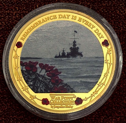 War Poppy Collection "Where the Sea Wind Blows" Gold Coin Solomon ...